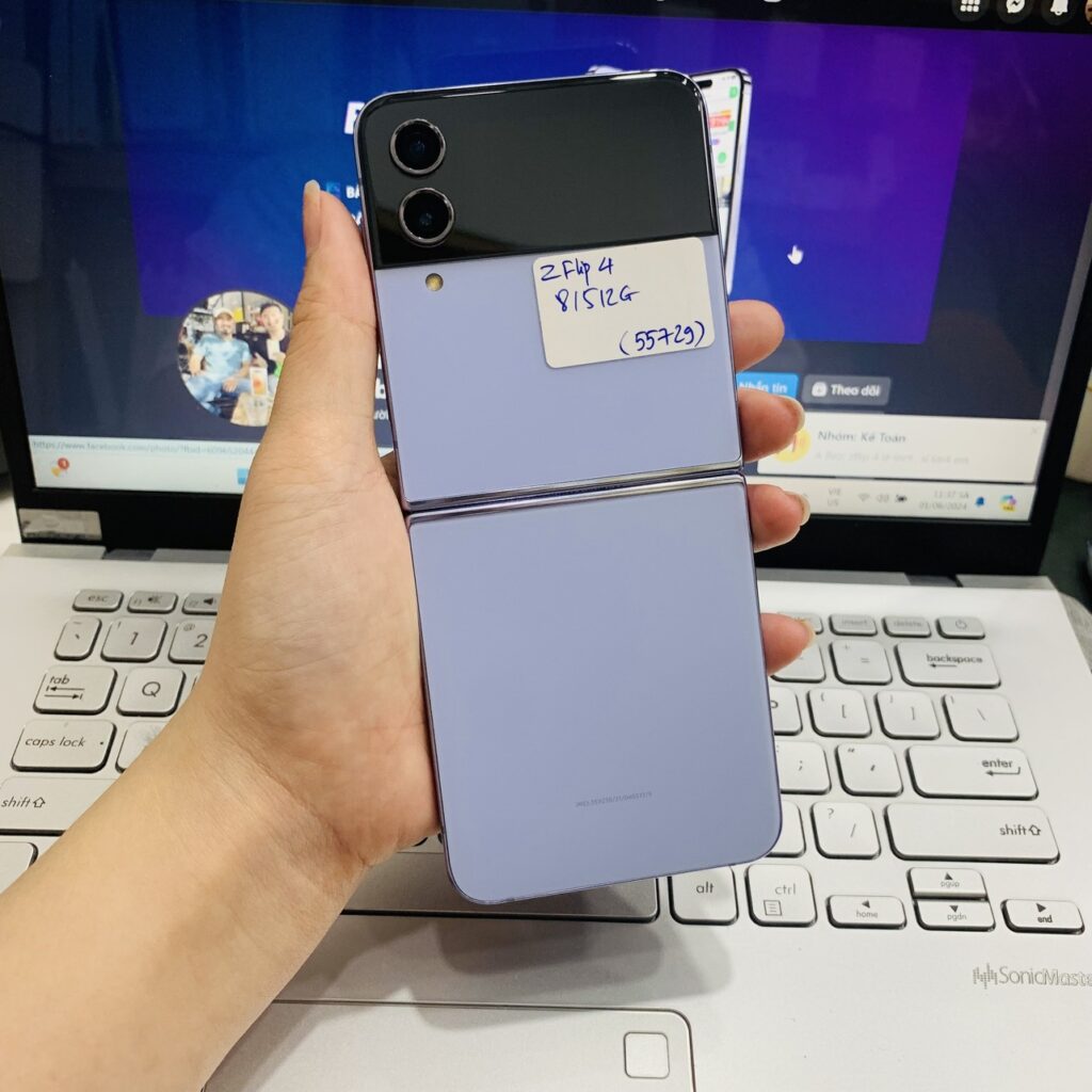 Samsung Zflip 4 Xanh 8GB/512GB - Máy đẹp cận 99%